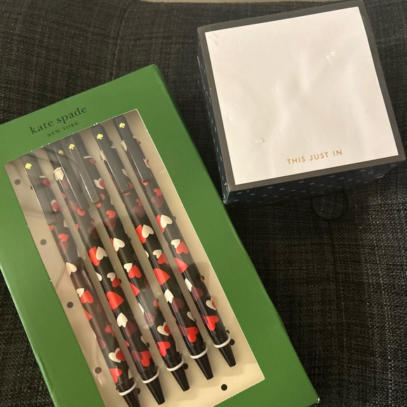 kate spade | Office | Kate Spade Note Set Pens And Paper Pad Nib | Poshmark